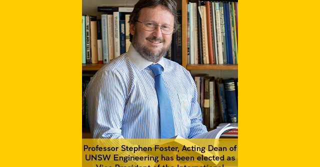Global leadership of Professor Stephen Foster continues