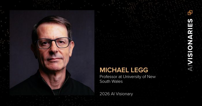 Professor Michael Legg Named 2026 AI Visionary by Relativity
