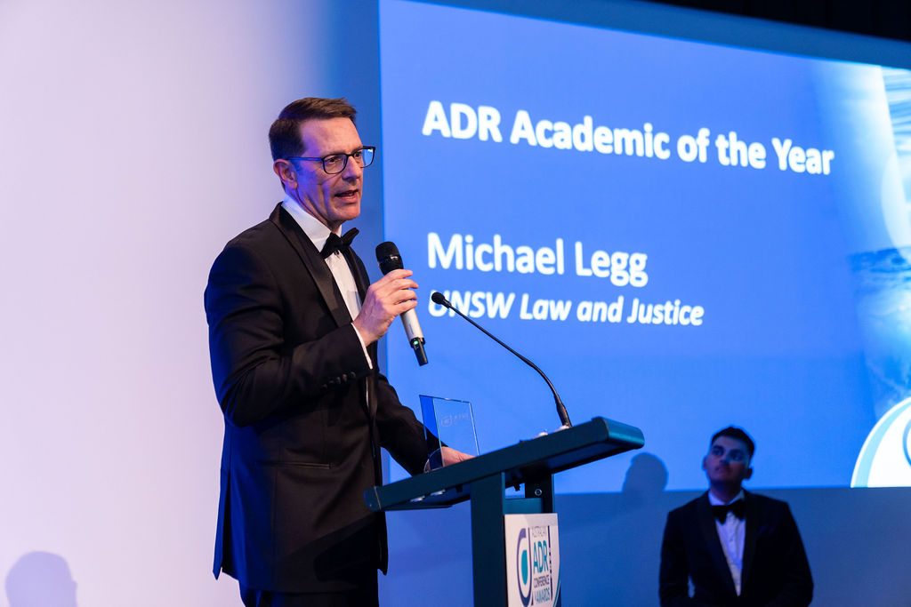 Michael Legg named ADR Academic of the Year
