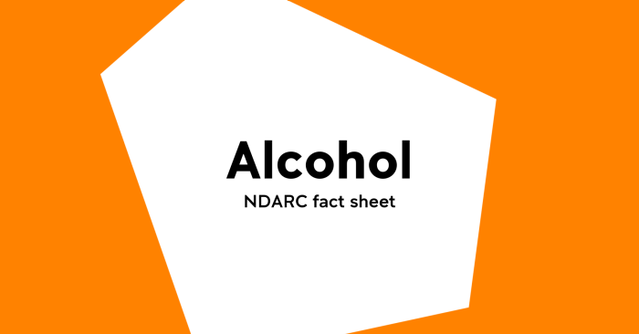 Alcohol fact sheet