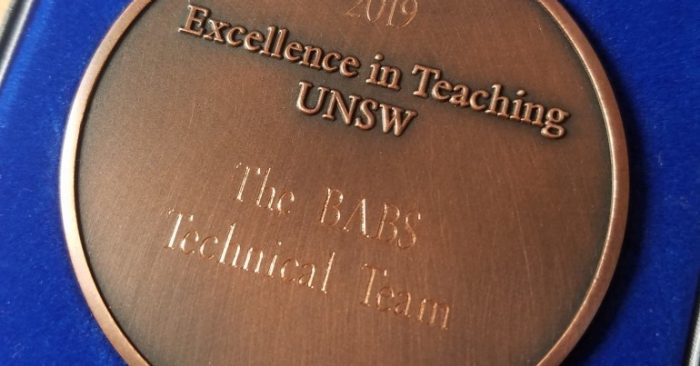 BABS Technical Team Receives Vice-Chancellor's Teaching Excellence Award