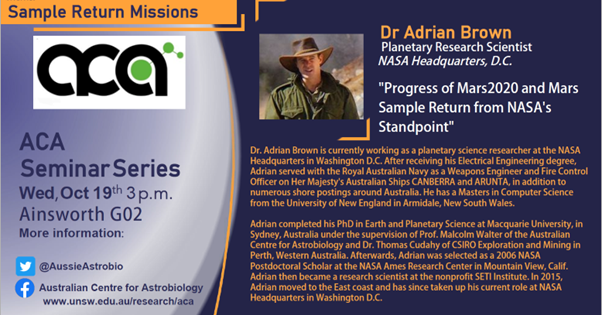 Seminar Series: Mars Sample Return